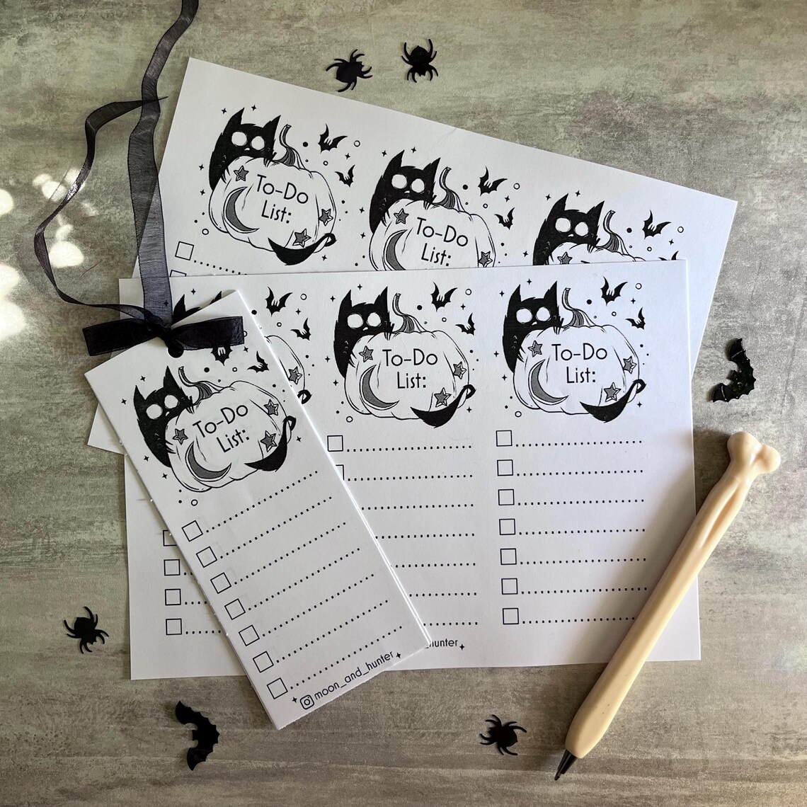 Pumpkin Spooky Cat To Do List Printable Planner Template - Etsy
