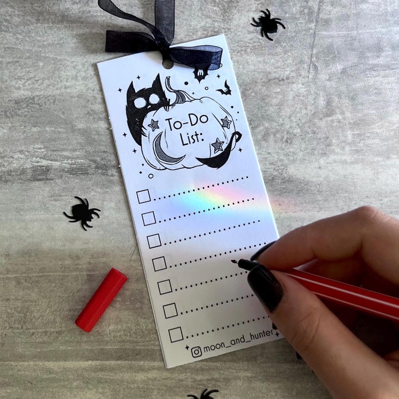 Pumpkin Spooky Cat To Do List Printable Planner Template - Etsy