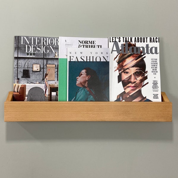Wall Mounted Magazine Rack - Etsy
