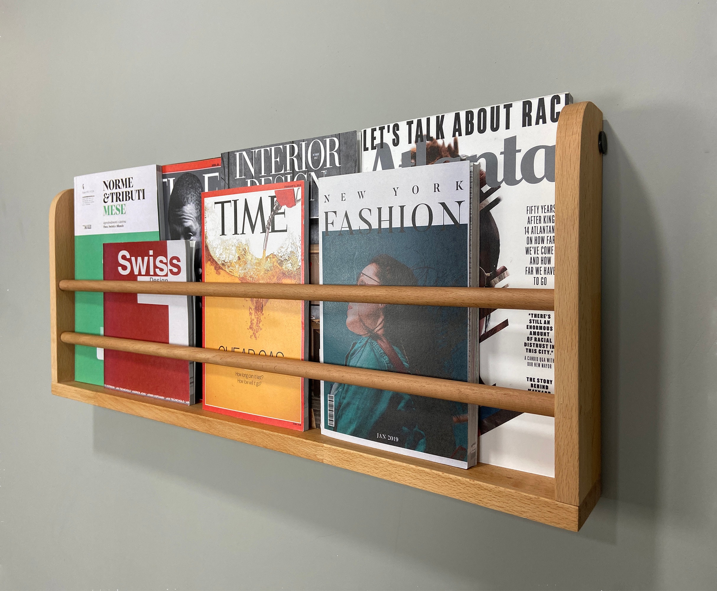 Wall Mount Magazine Holder Magazine Rack Magazine Holder - Etsy UK