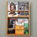 Wood Magazine Shelf, Wall Mounted Magazine Rack, Wall Hung Wooden ...