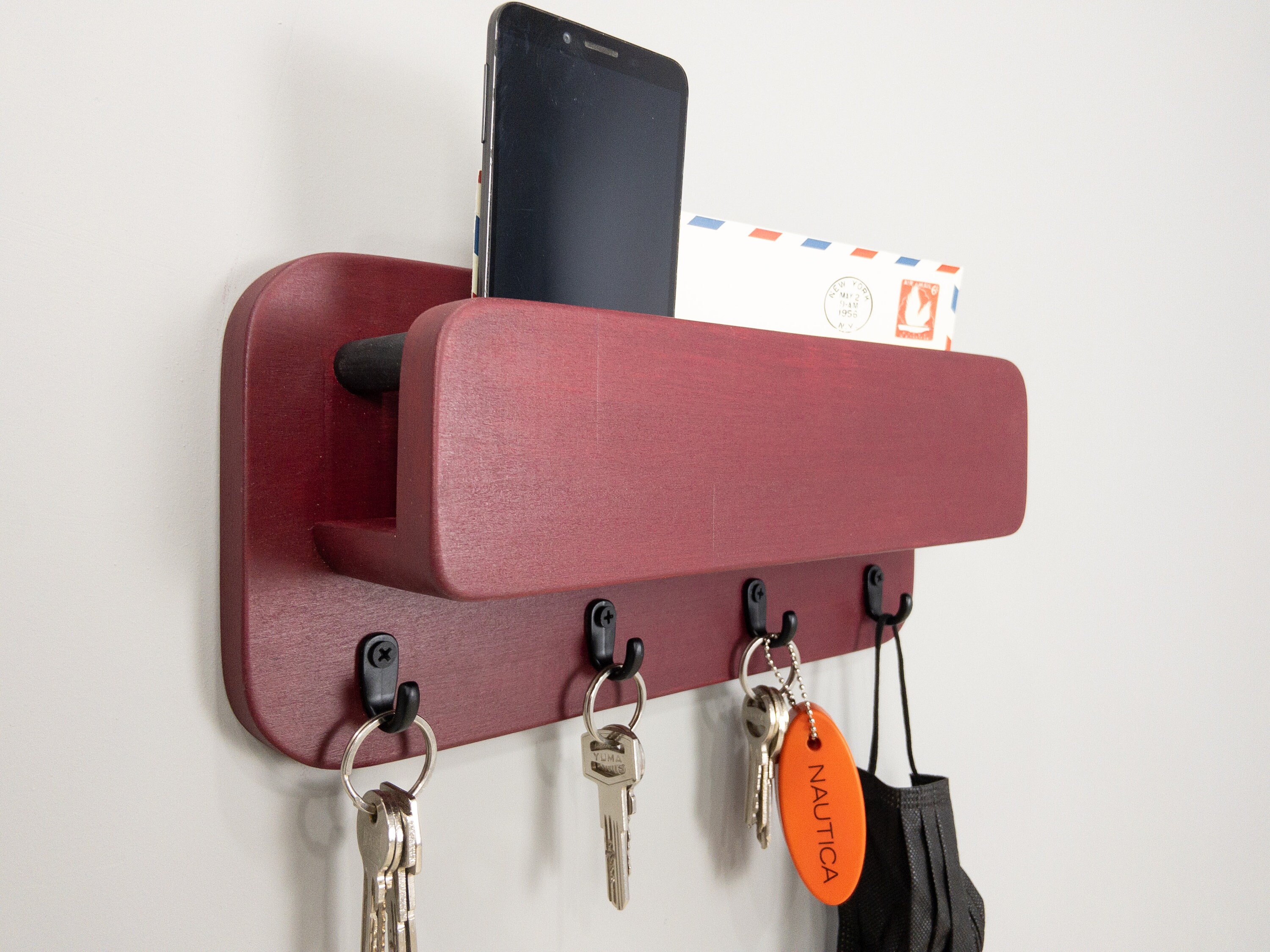 Wall Key Holder Modern Key Holder for Wall Mail Key Holder - Etsy