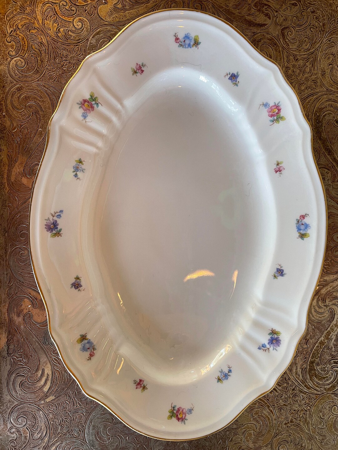 Rosenthal Oval Serving Platter in Parzival Pattern - Etsy