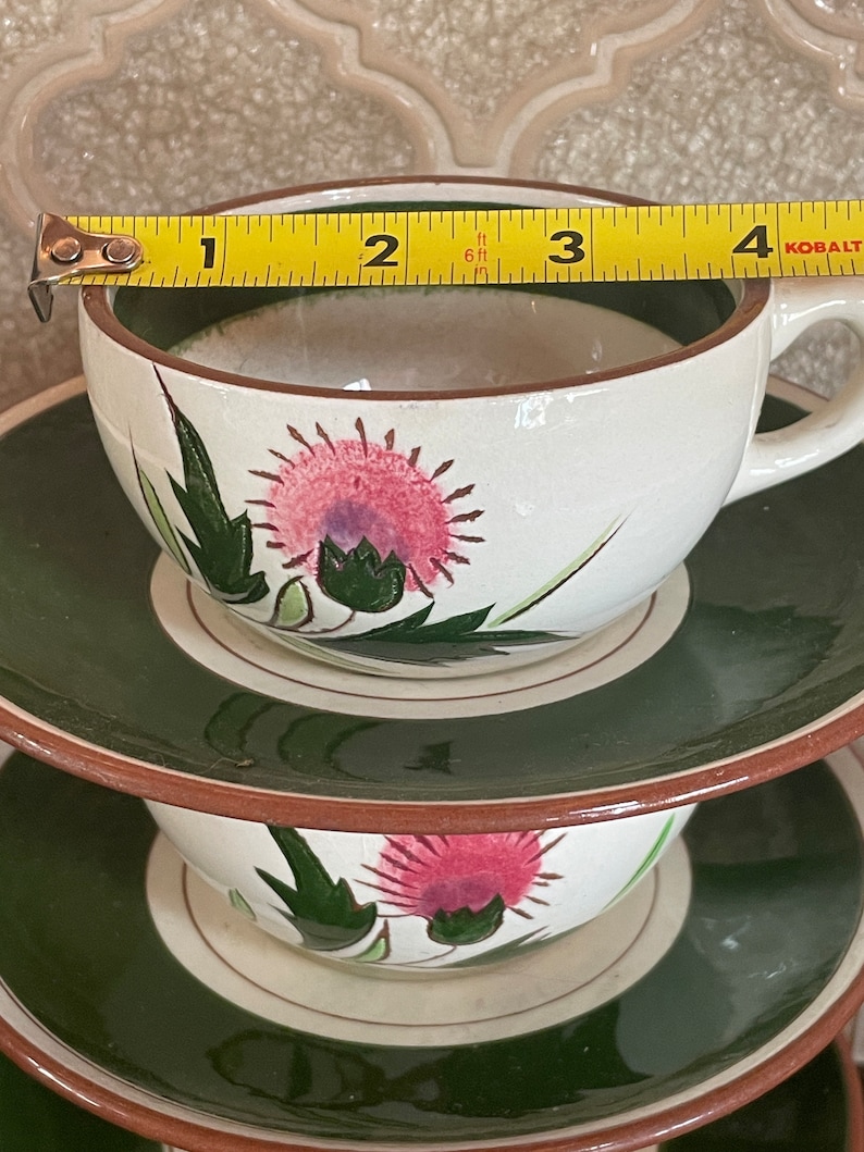 Stangl Pottery Thistle Pattern Dinner Plates Luncheon Plates Dessert ...