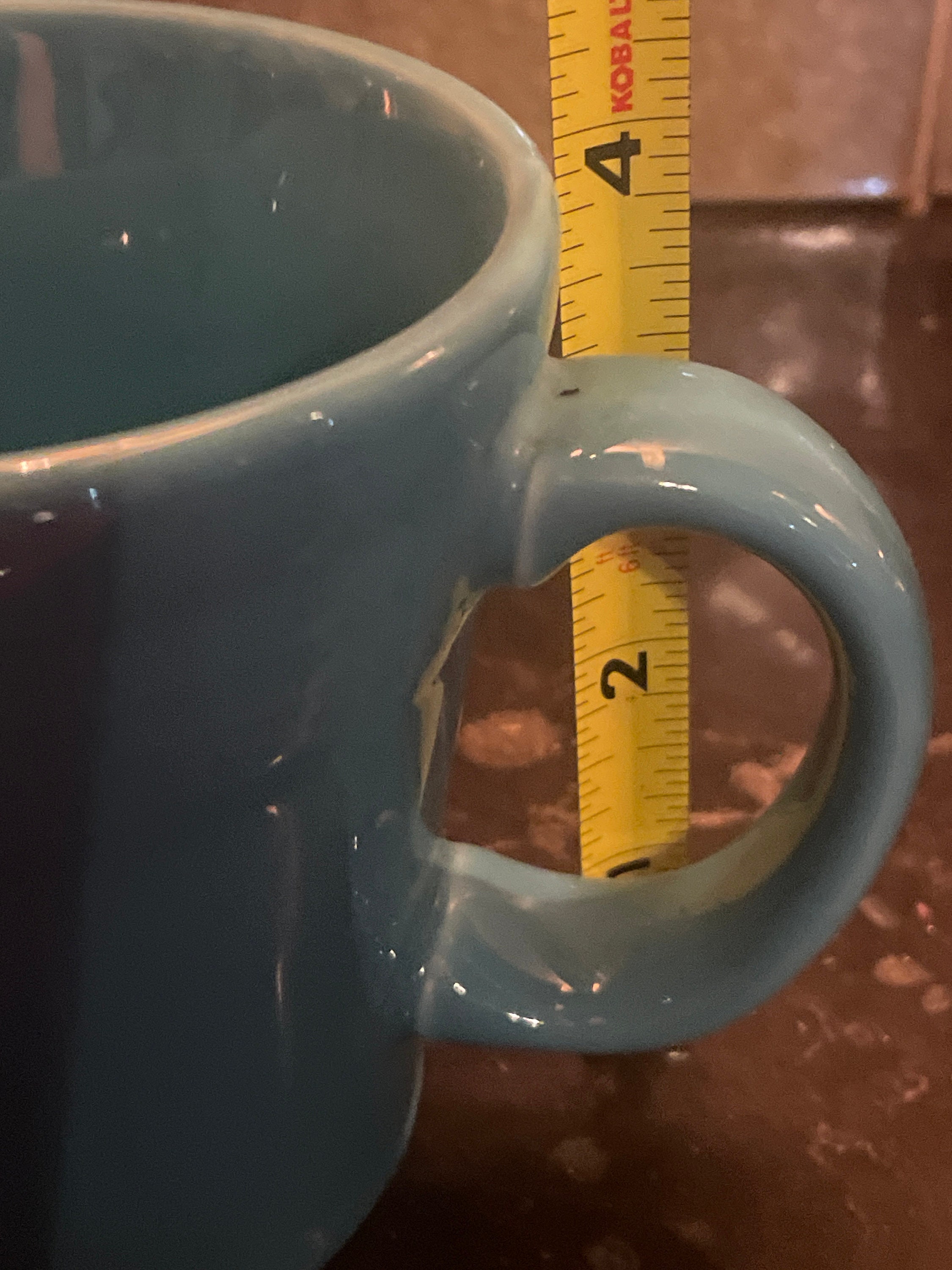 Fiesta PAIR Large Cappucino Mugs With C Handle in Turquoise - Etsy