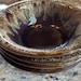Harker Canonsburg Rawhide Plates Cereal Bowls Serving Pieces Brown Drip ...