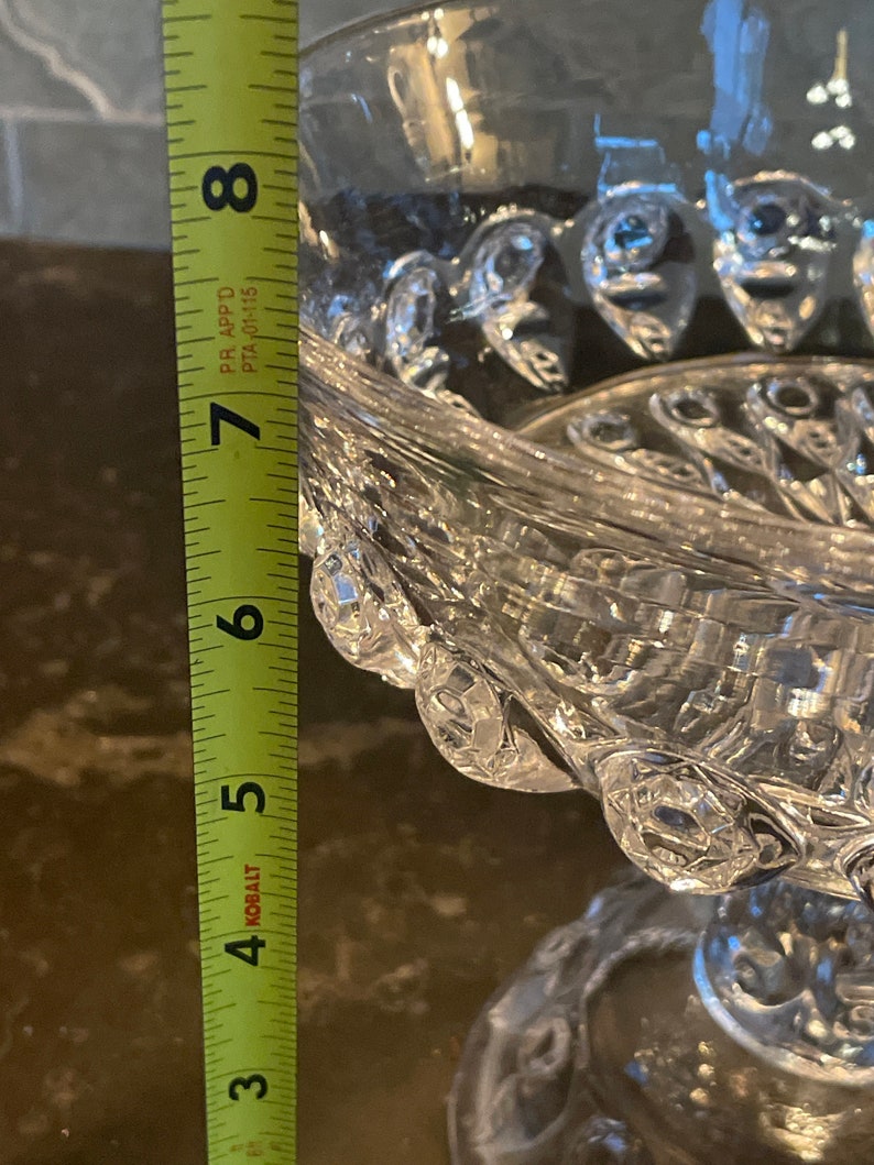 Antique EAPG Compote by Thompson Glass Company “torpedo” 1889 - Etsy