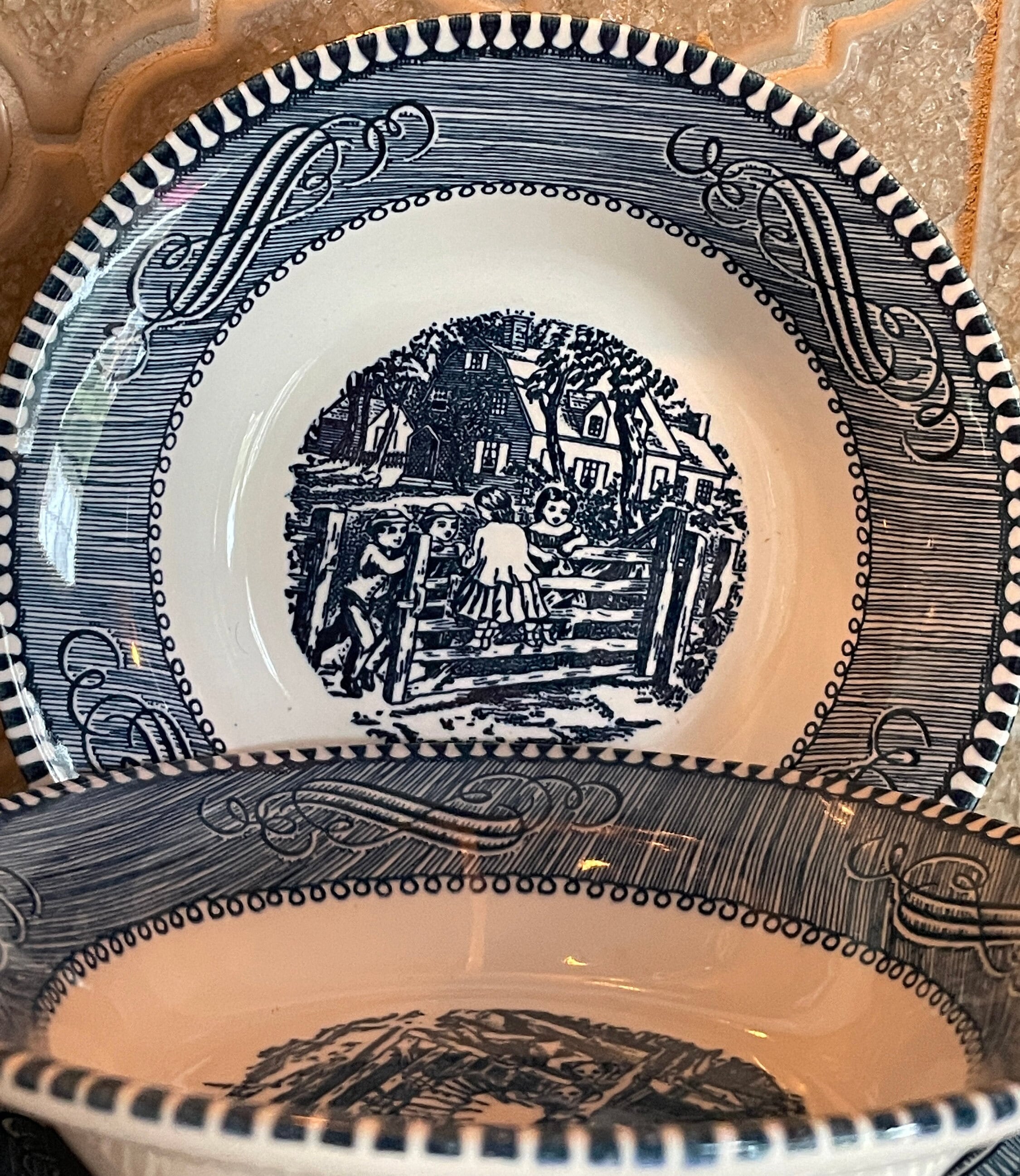 Currier and Ives Blue by ROYAL (USA) Dining and Serving Pieces - Etsy
