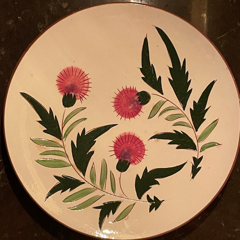 Thistle Pattern Plates - Etsy