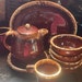 Harker Canonsburg Rawhide Plates Bowls Serving Pieces Brown Drip Glazed ...