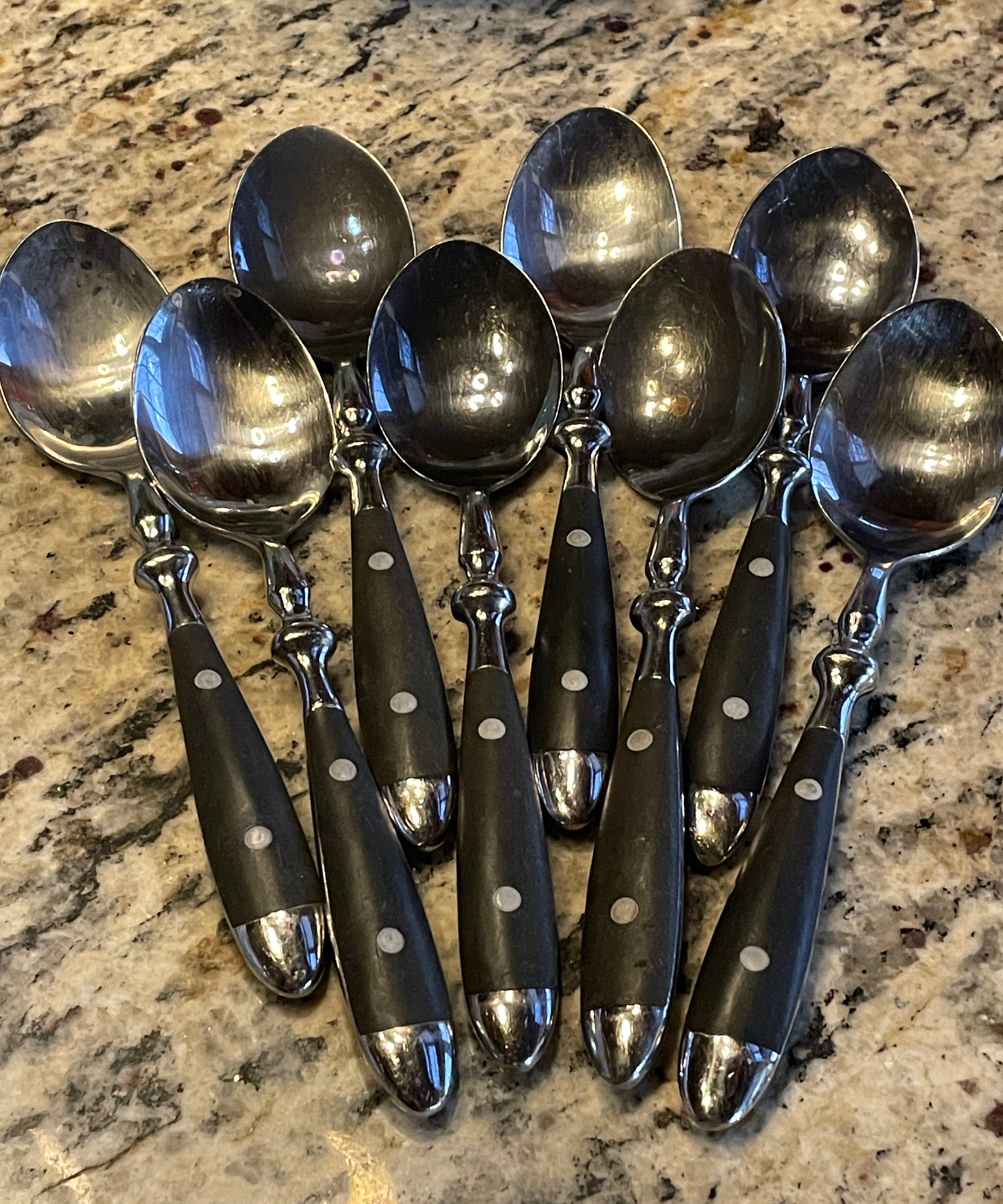 Black Stainless Steel Flatware by Hampton Silversmiths, Bistro Cafe ...