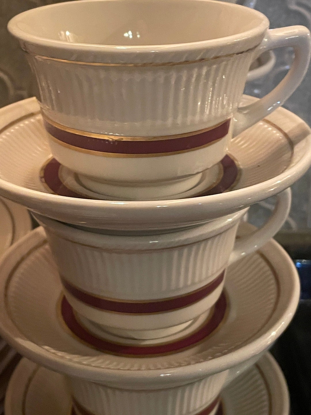 Shenango Anchor Hocking New Castle Hotel China Service for 6 Numerous ...