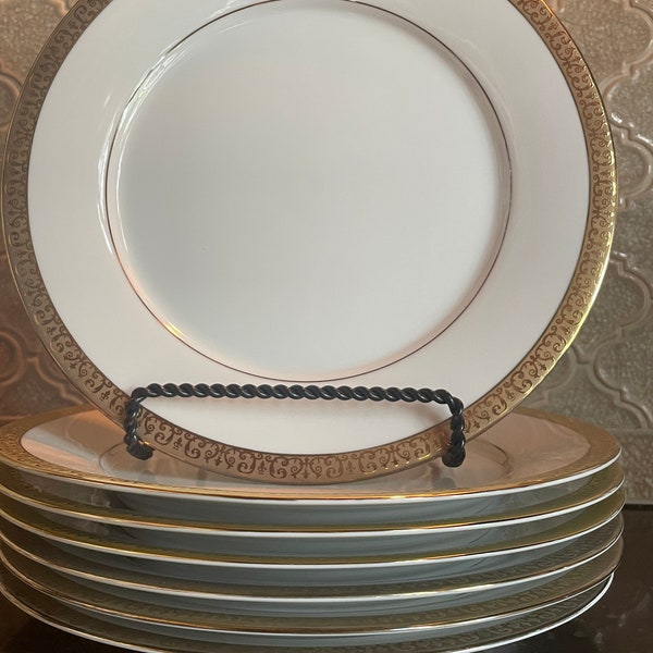Gold Rim Plates - Etsy