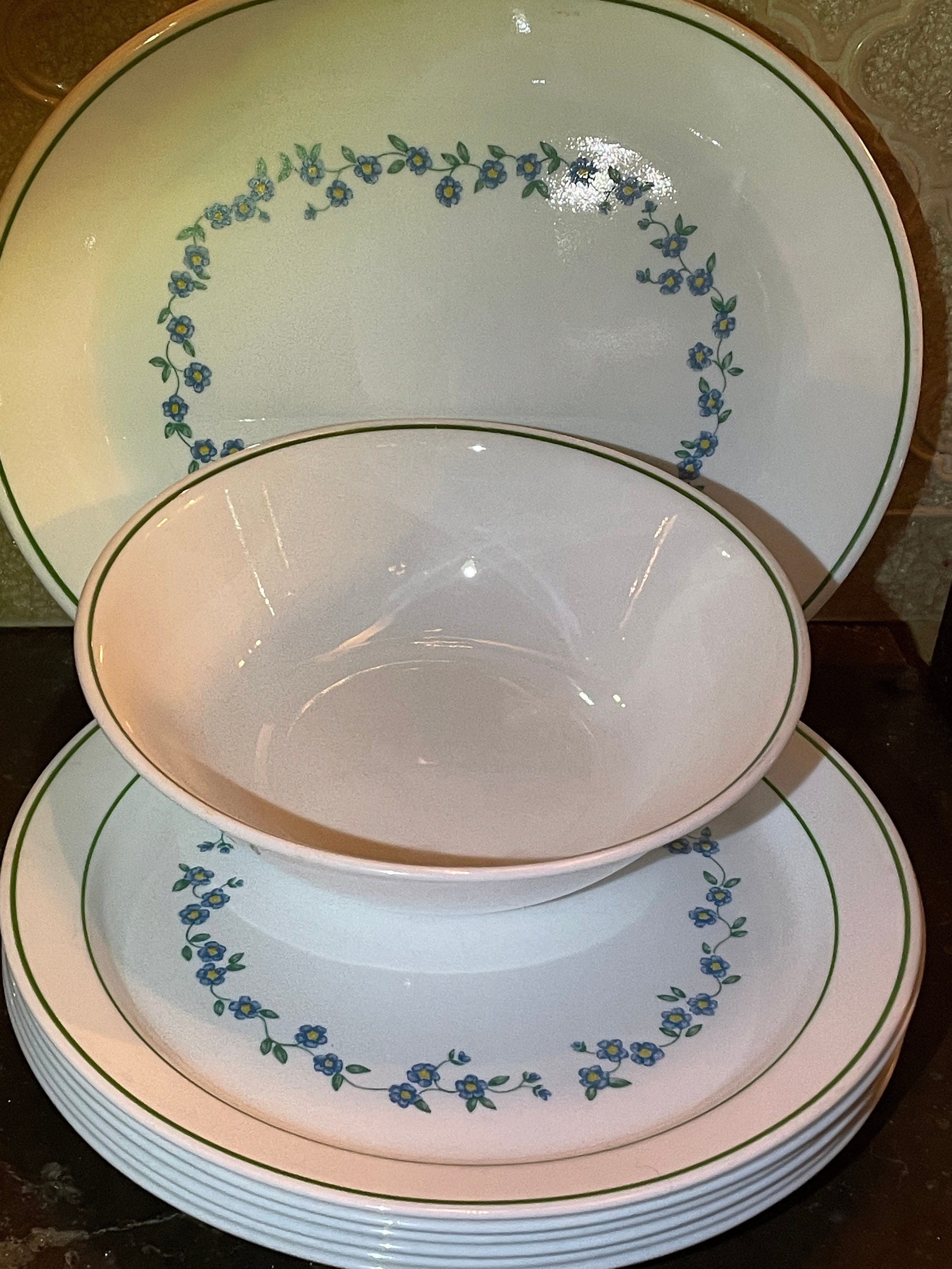 Corelle Forget Me Not Dining Pieces - Etsy