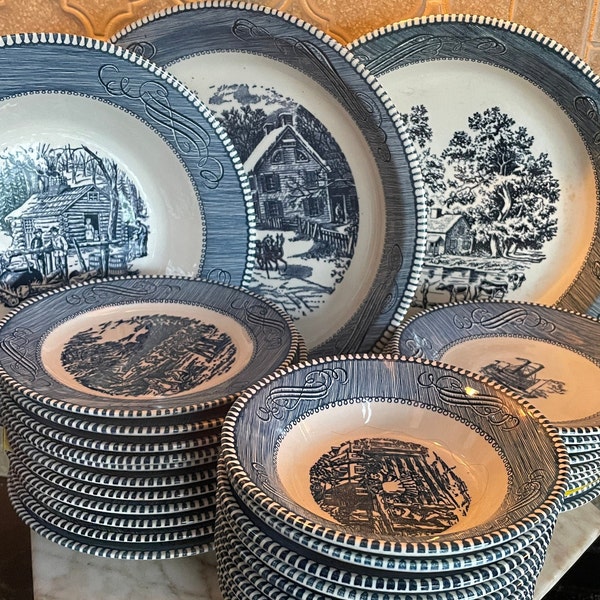 Currier And Ives Dishes