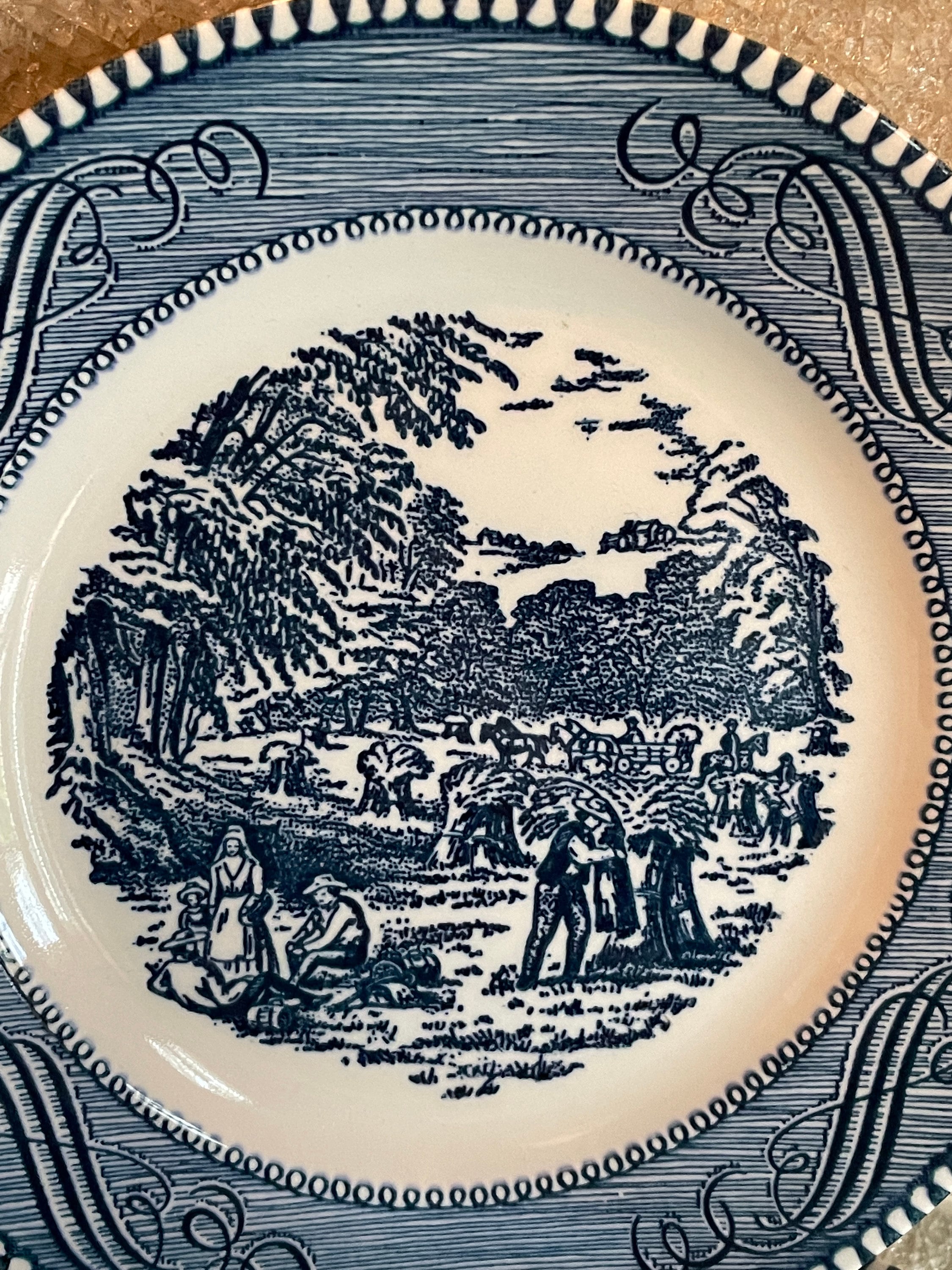 Currier and Ives Blue by ROYAL (USA) Dining and Serving Pieces - Etsy