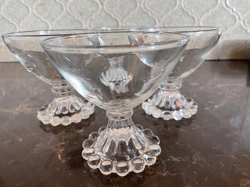 Anchor Hocking boopie Footed Glassware Set of Four - Etsy
