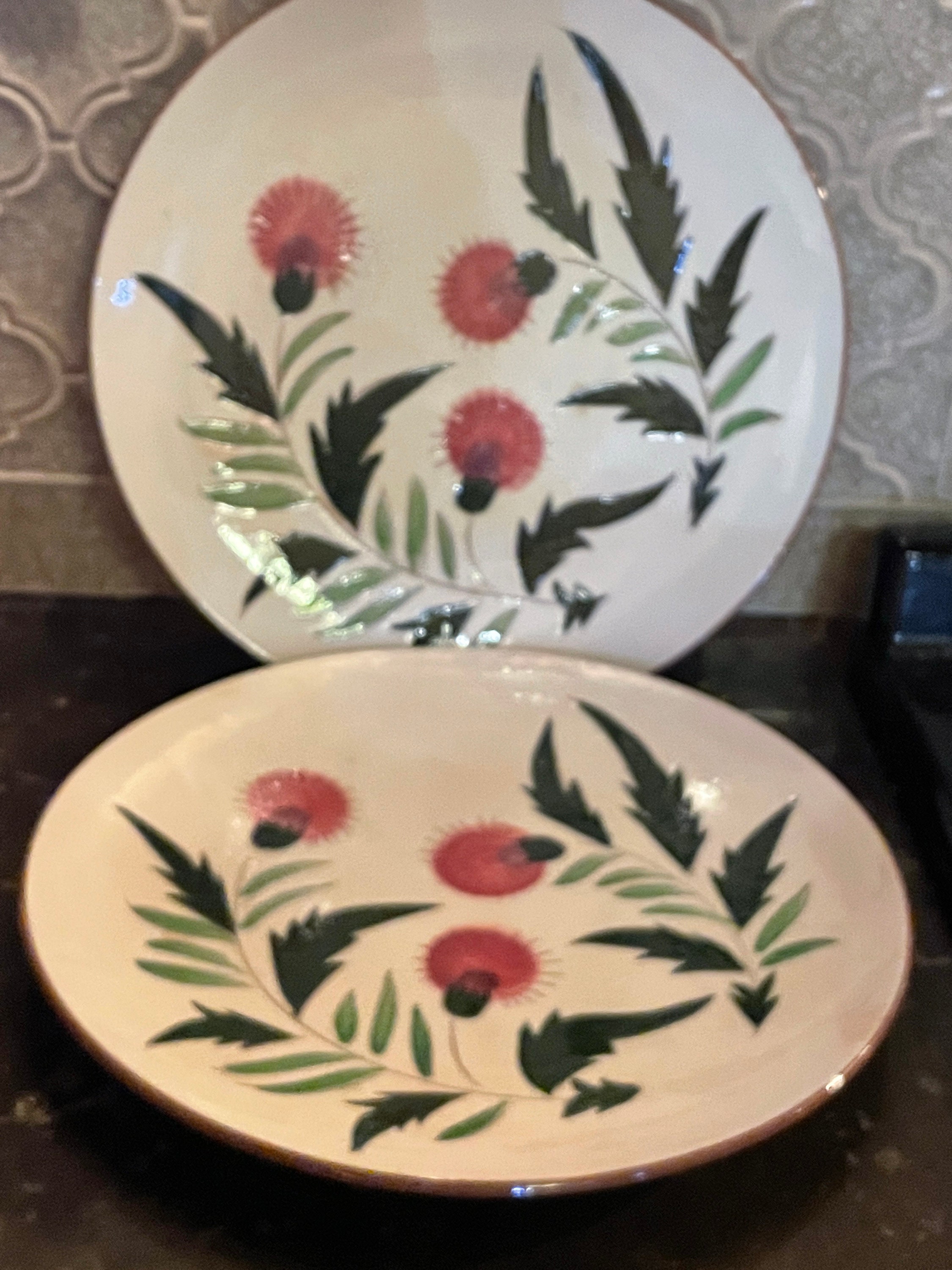 Stangl Pottery Thistle Dinnerware, Hand-painted Plates & Bowls - Etsy