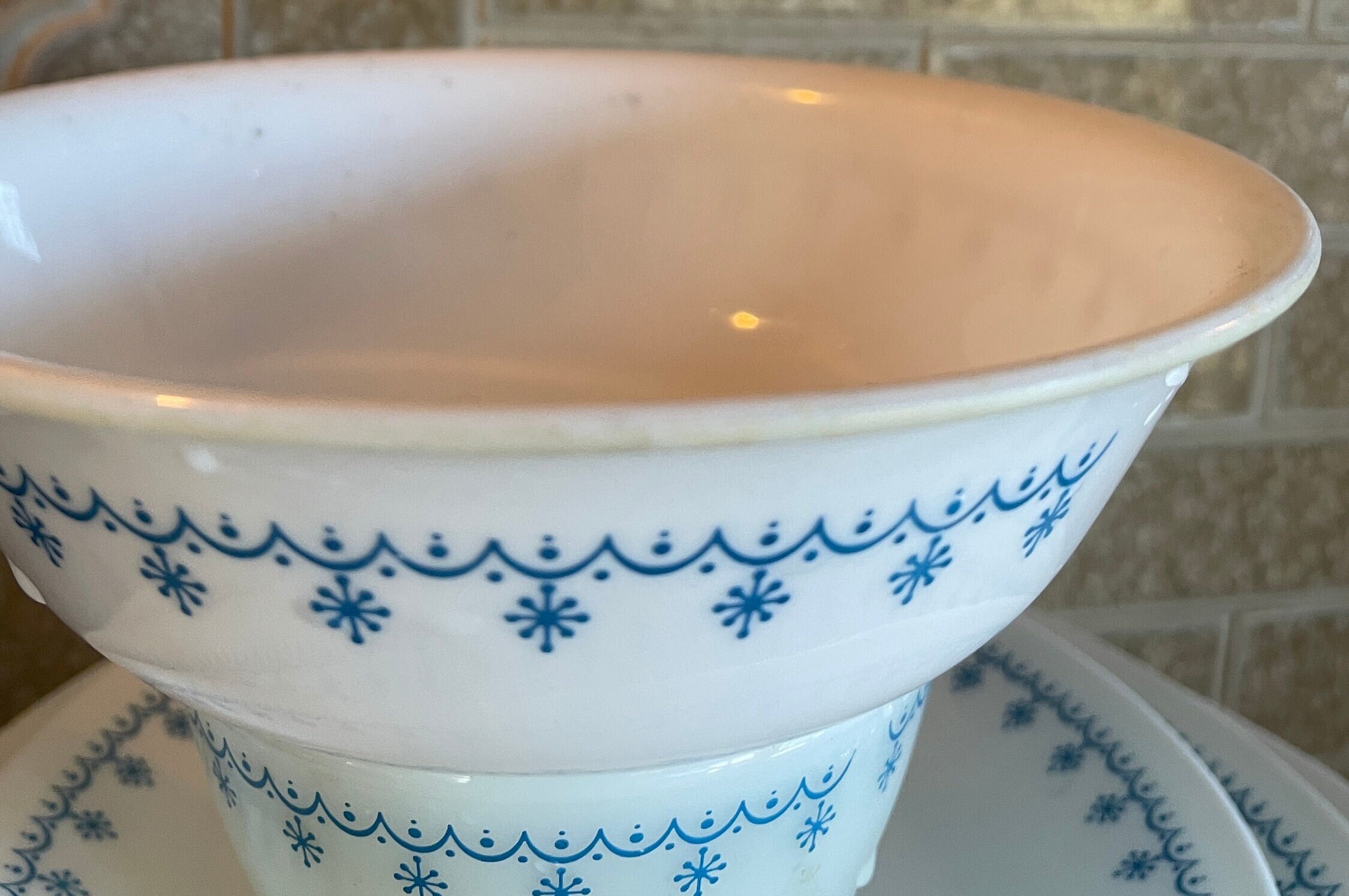 Corelle Snowflake Garland Blue Dinnerware Pieces - Etsy