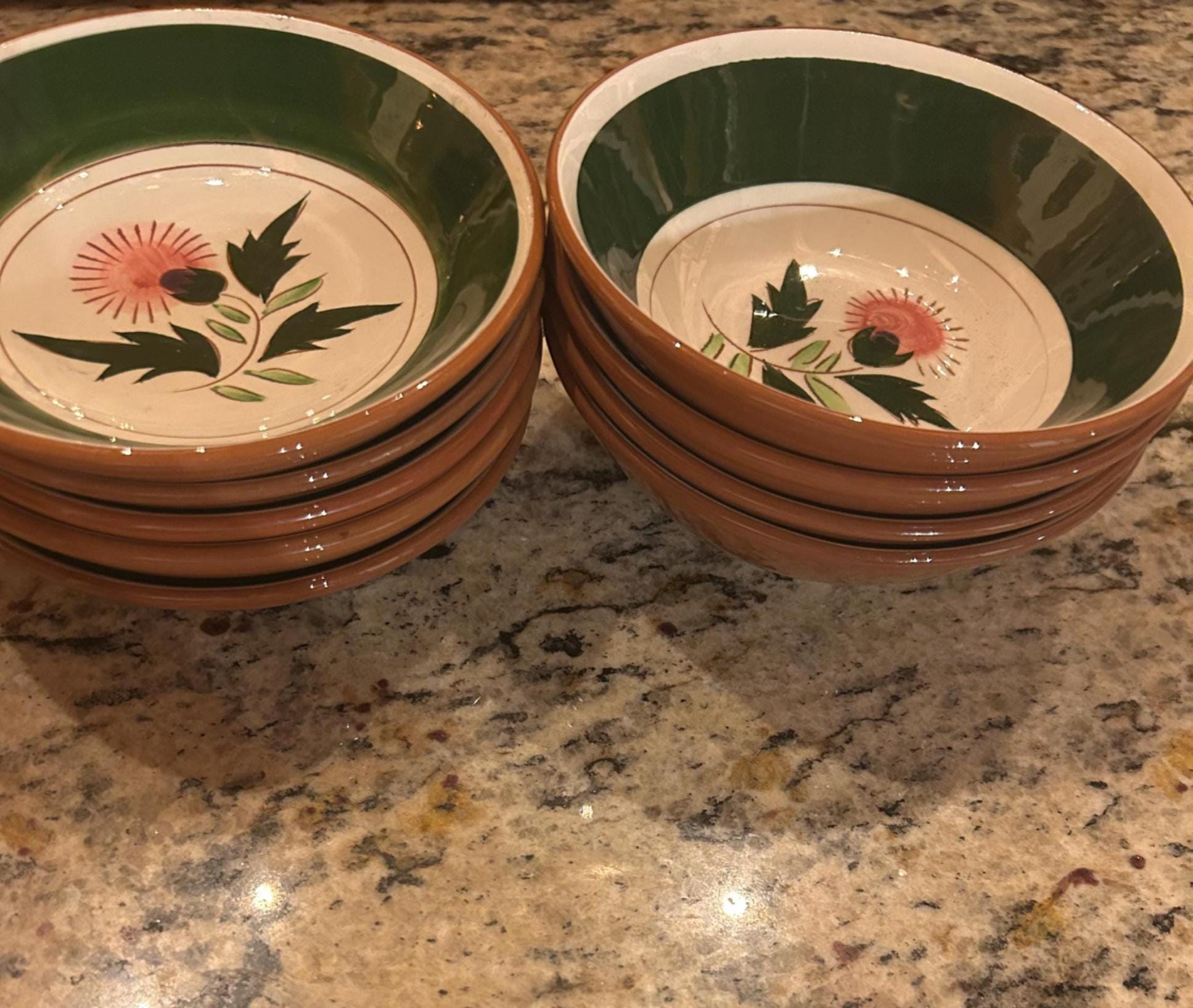 Stangl Pottery Thistle Dinnerware, Hand-painted Plates & Bowls - Etsy