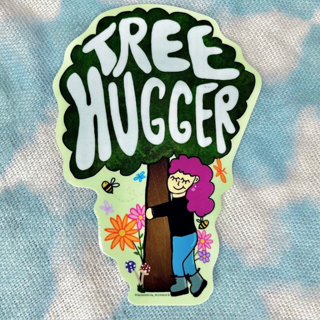 Tree Hugger Sticker - Etsy