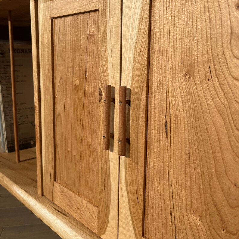 Bespoke Mid-century Record Player Cabinet, Vinyl & Media Storage. Solid ...