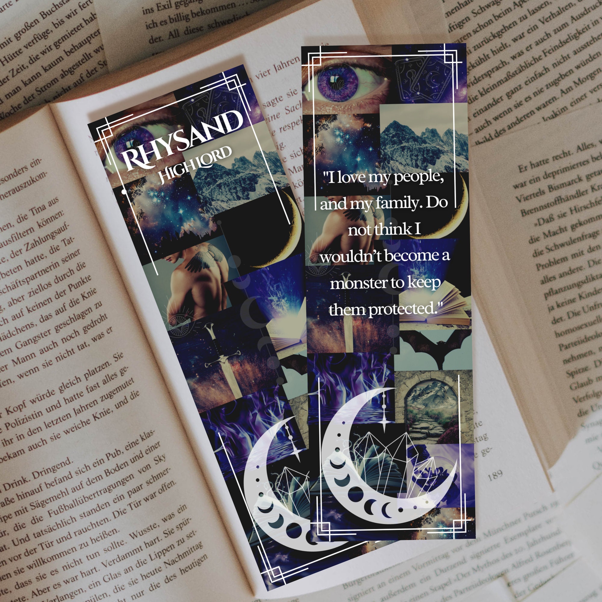 ACOTAR Aesthetic Bookmark Rhysand Collage Court of Thorns and | Etsy
