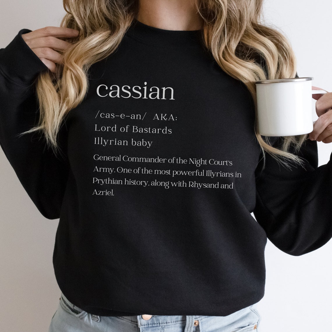 ACOTAR Cassian Dictionary Illyrian Warrior of the Night Court Black ...
