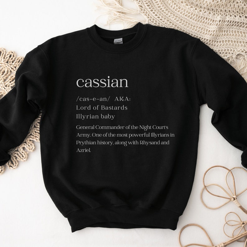 ACOTAR Cassian Dictionary Illyrian Warrior of the Night Court Black ...