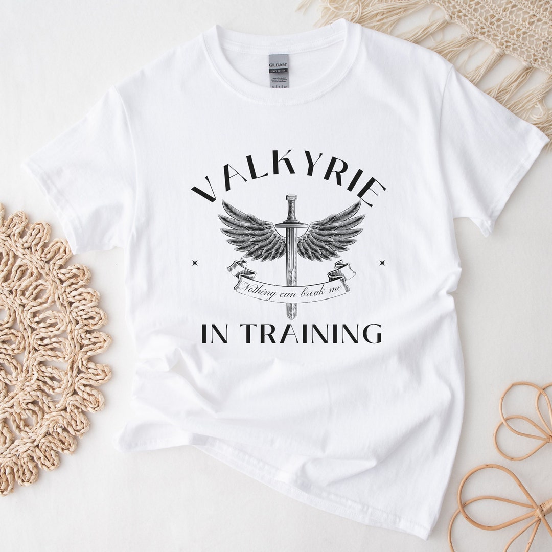 ACOTAR Valkyrie in Training Nesta Night Court of Silver Flames White T ...