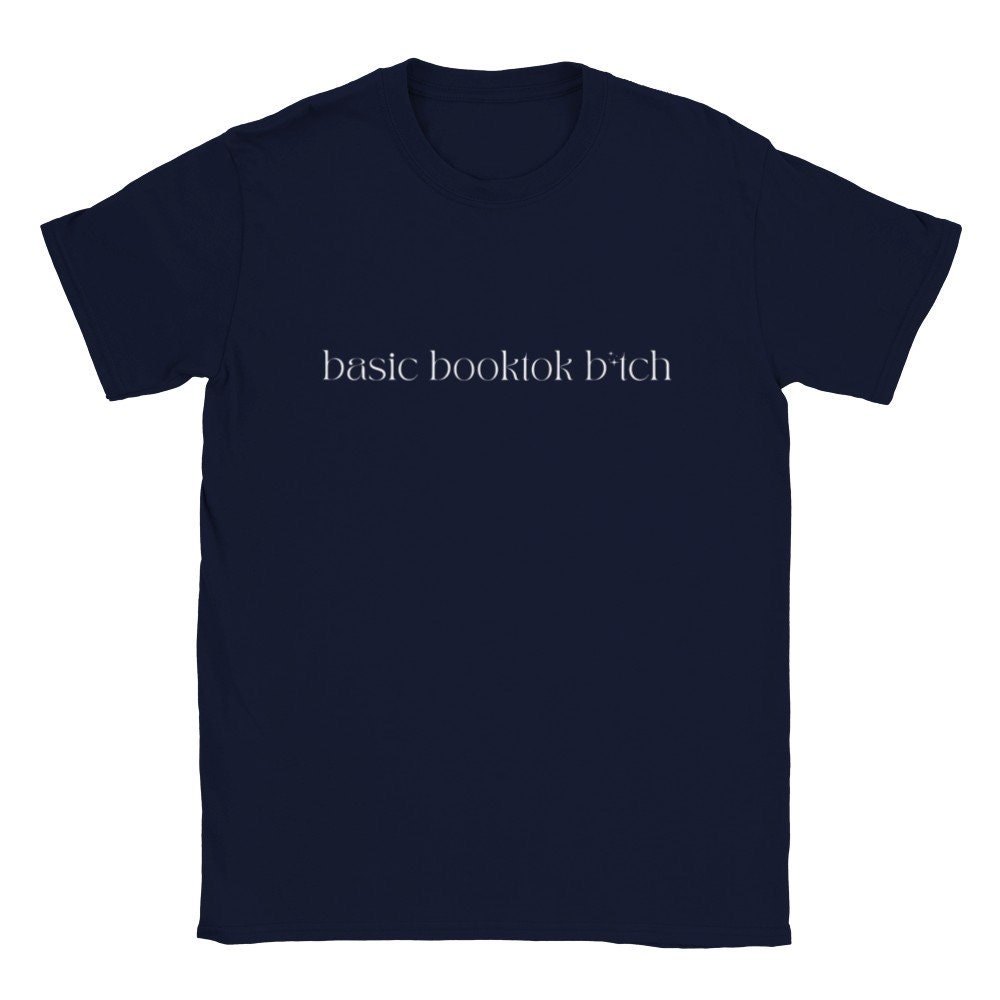 BASIC Booktok B*TCH Bookish Crewneck Dark T-shirt Apparel Merch ...