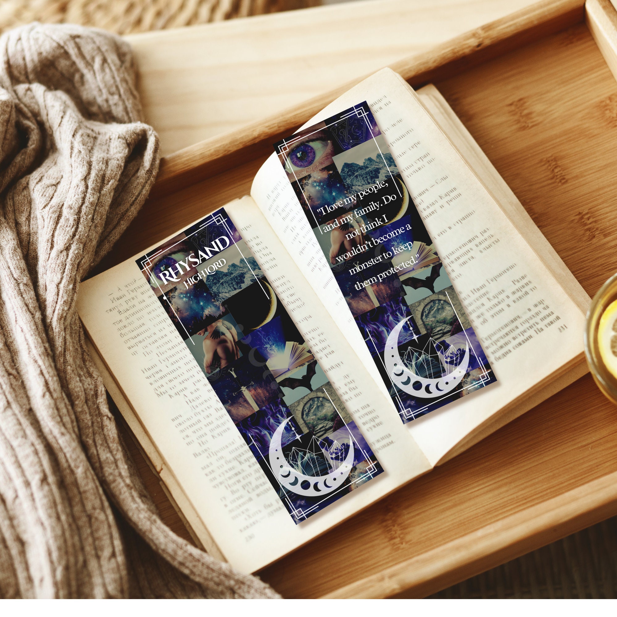 ACOTAR Aesthetic Bookmark Rhysand Collage Court of Thorns and | Etsy