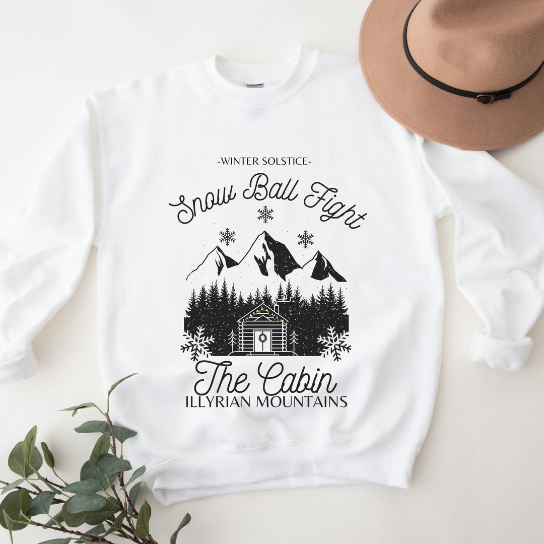 ACOTAR Christmas Jumper Winter Solstice Snow Ball Fight Illyrian ...