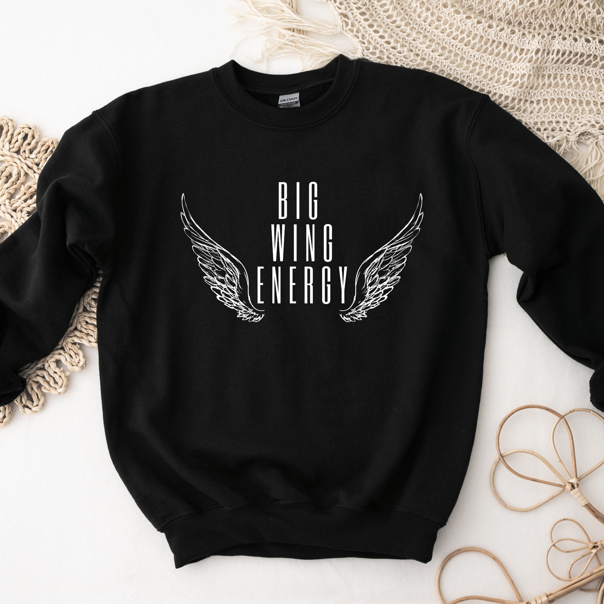 ACOTAR Big Wing Energy Velaris Rhysand Feyre Sweatshirt White Print ...