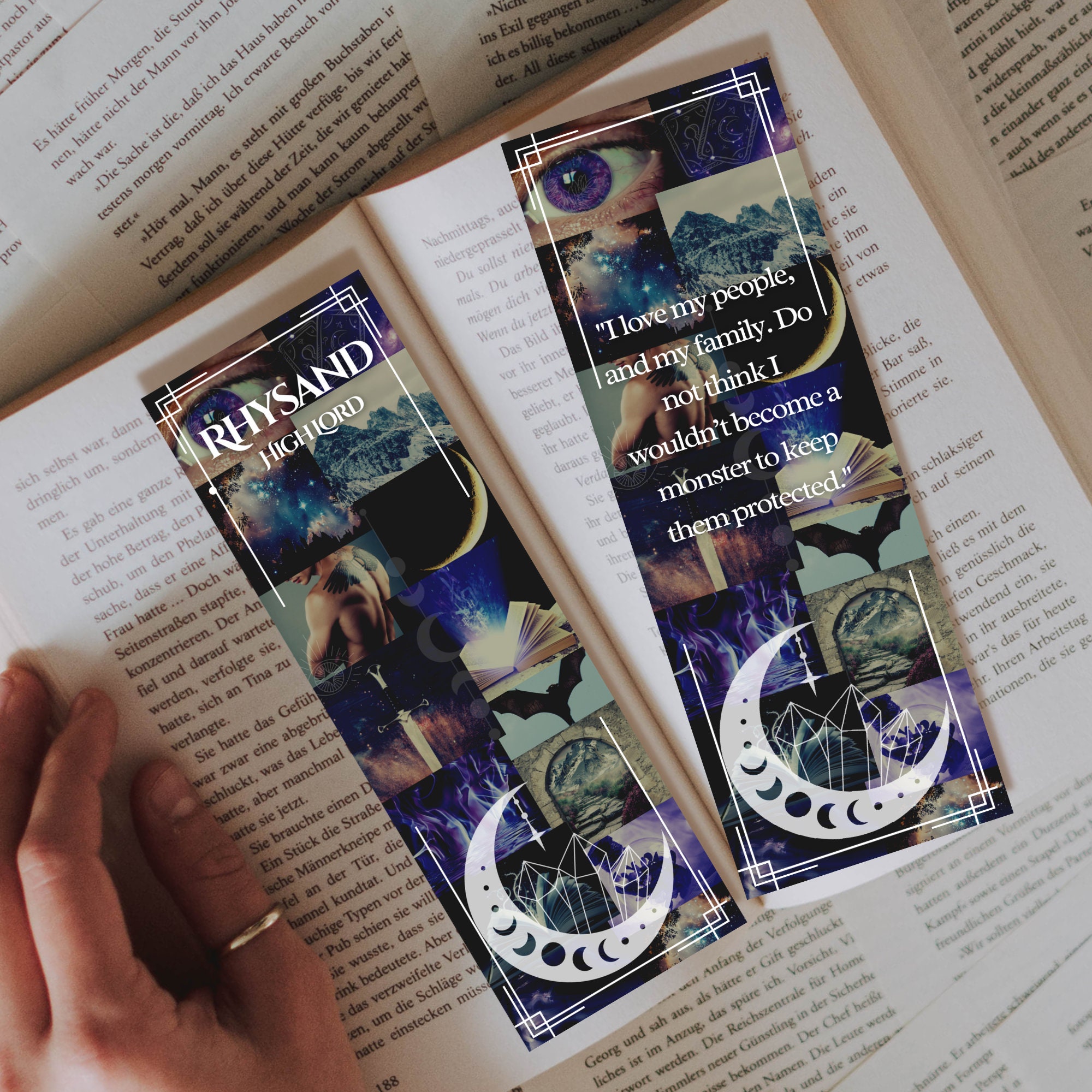 ACOTAR Aesthetic Bookmark Rhysand Collage Court of Thorns and | Etsy