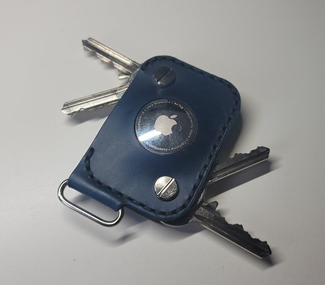 Leather Apple AirTag & Key Holder/ Keyring / Keychain / Key Organiser ...