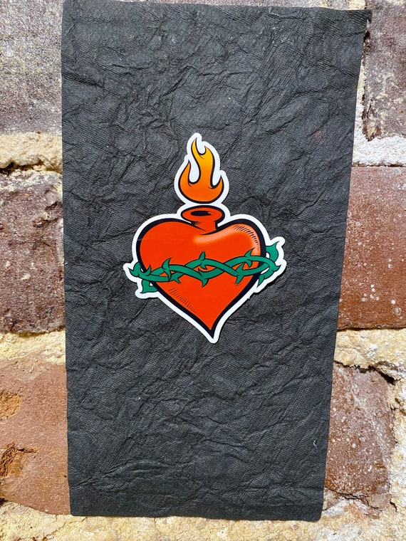 Sacred Heart Sticker | Etsy