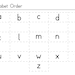 10printable ABC Order Work Mats/worksheets. Preschool-kindergarten ...