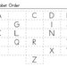 10printable ABC Order Work Mats/worksheets. Preschool-kindergarten ...