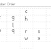 10printable ABC Order Work Mats/worksheets. Preschool-kindergarten ...