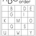 6 Printable ABC Order Work Mats/worksheets. Preschool-kindergarten ...