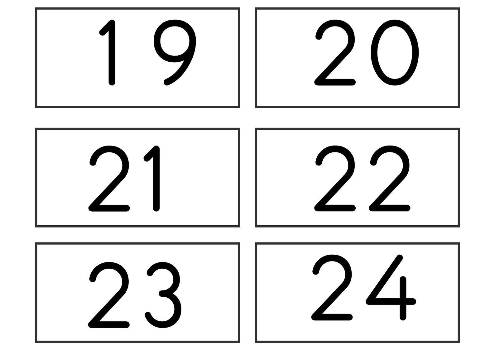 1-100 Numbers Printable Flash Card - Etsy