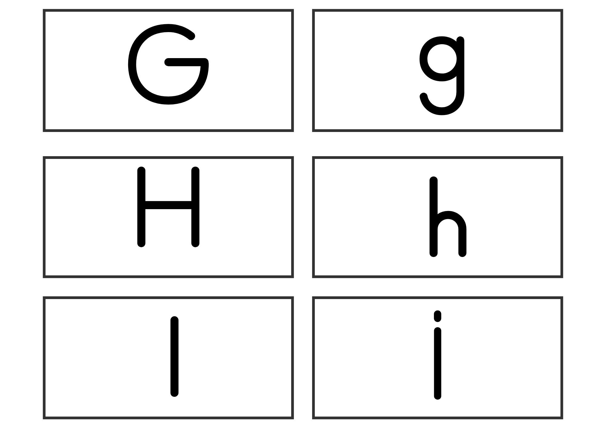 Printable Uppercase&lowercase Alphabet Flash Card - Etsy