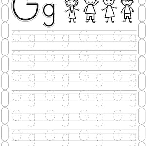 Alphabet Tracing Worksheets: Uppercase Handwriting (PDF) - Etsy