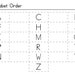10printable ABC Order Work Mats/worksheets. Preschool-kindergarten ...