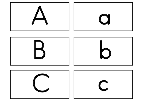Uppercase Alphabet Flash Cards