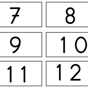 1-100 Numbers Printable Flash Card - Etsy