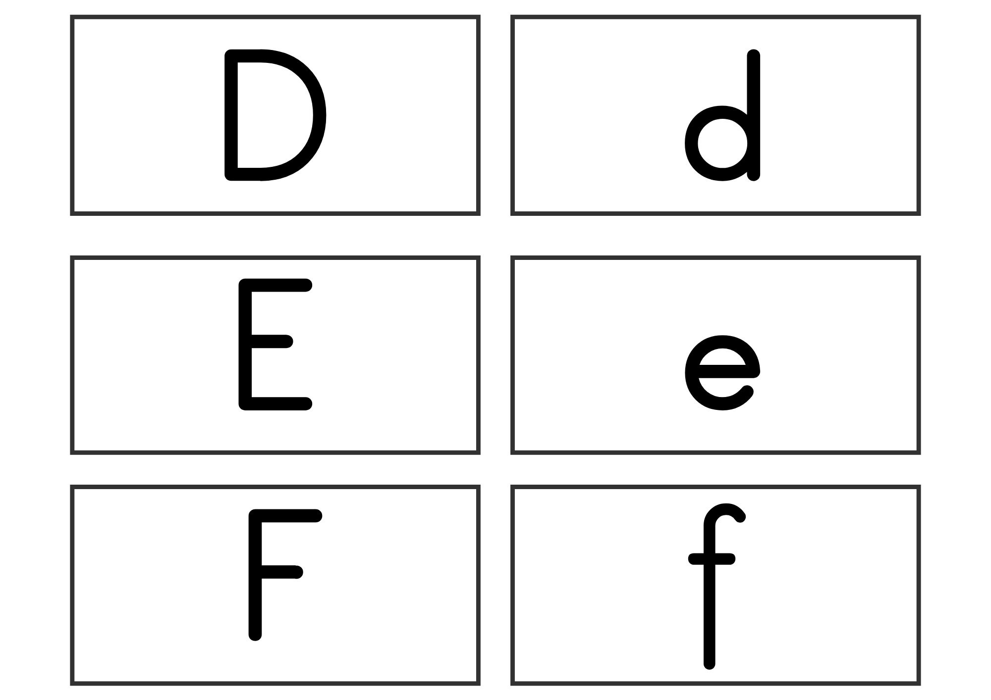 Printable Uppercase&lowercase Alphabet Flash Card - Etsy