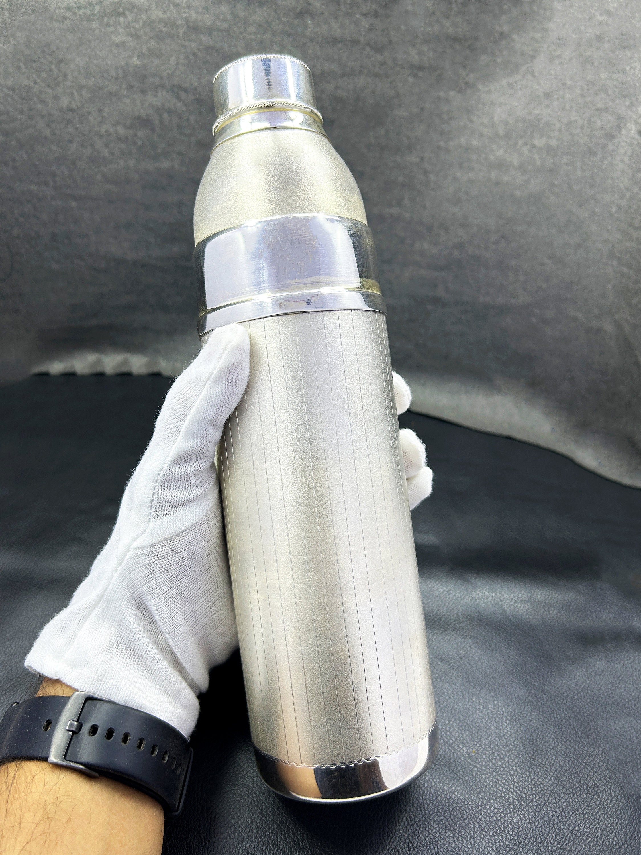 999 Pure Silver Drinking Water Bottle, Silver Drinkware, Silver Water ...