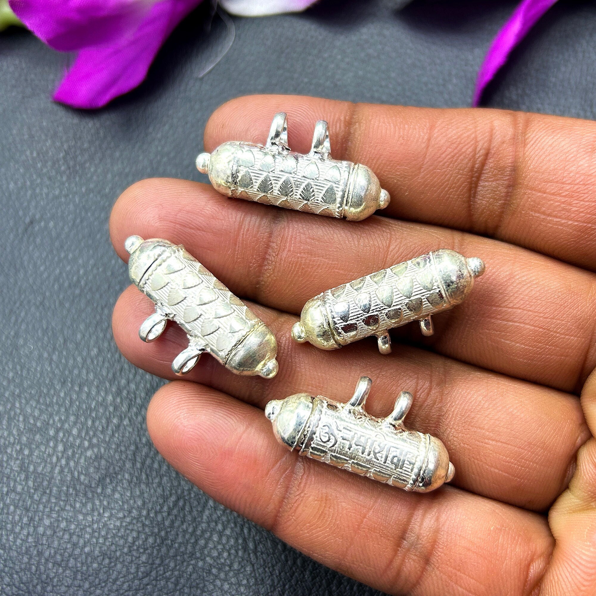 Silver Prayer Locket Necklace, Lord Shiva Taweez, Silver Amulet Locket ...